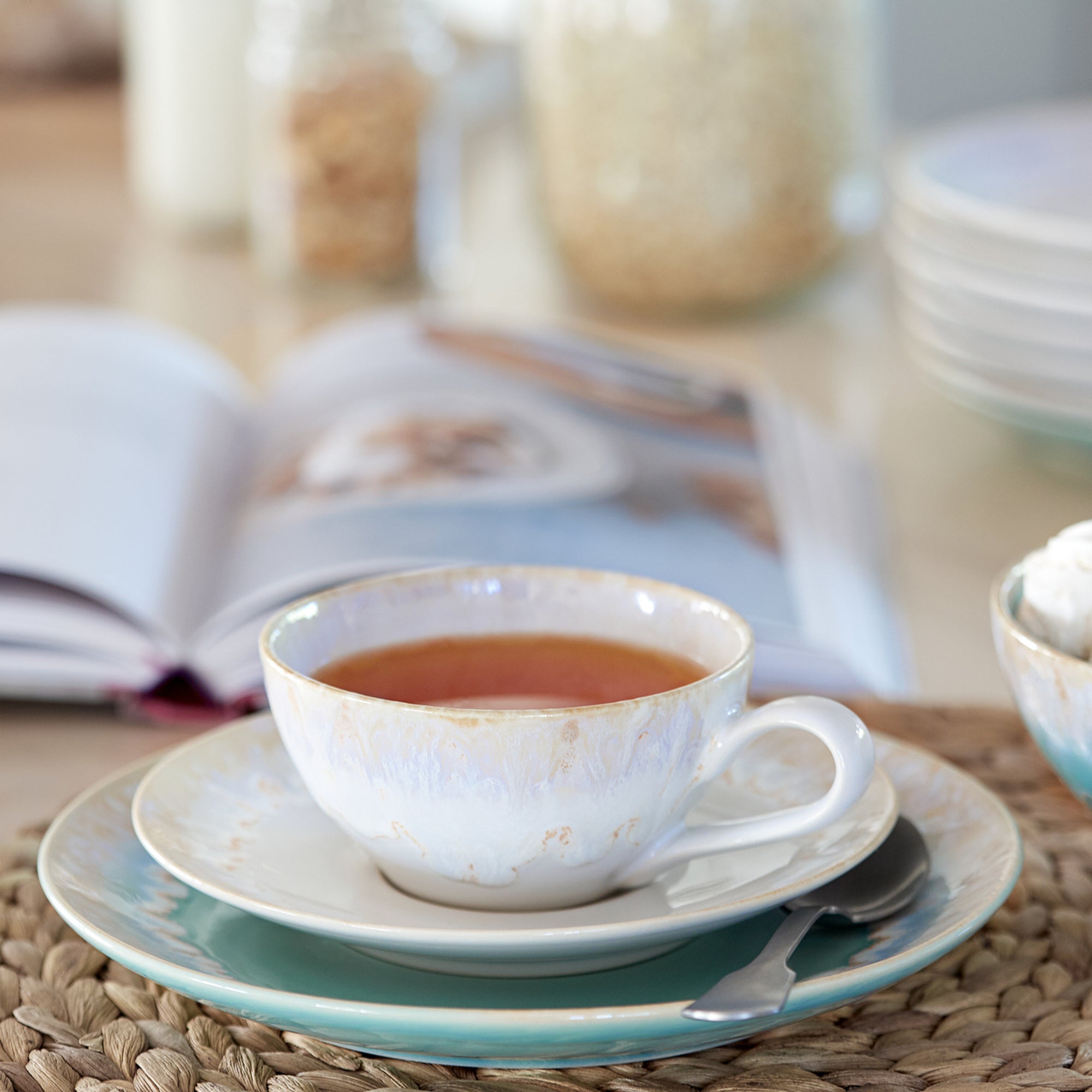 Tea Cup and Saucer Taormina, Casafina by COSTA NOVA