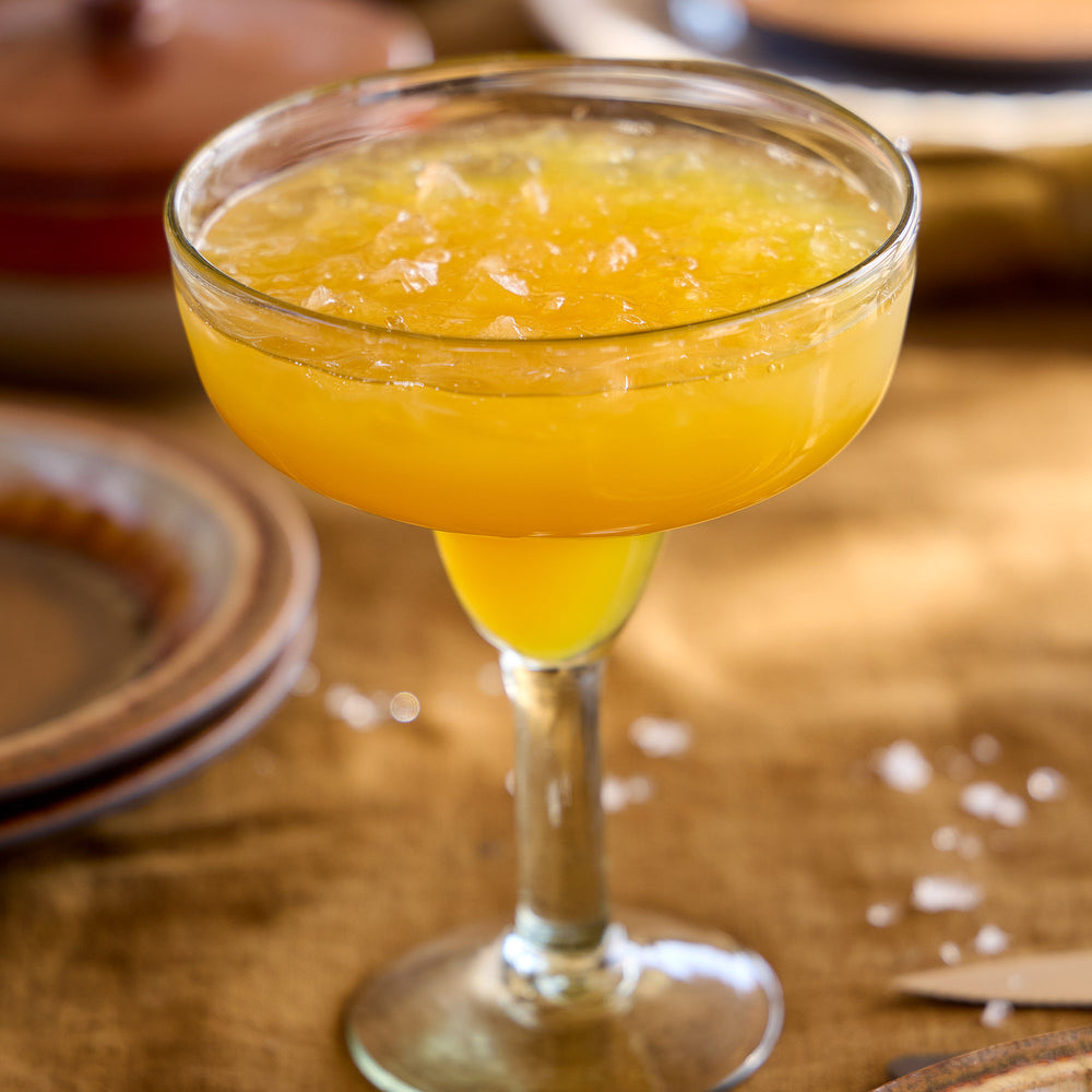 Set 6 Margarita Glasses Recycled Glassware Acapulco